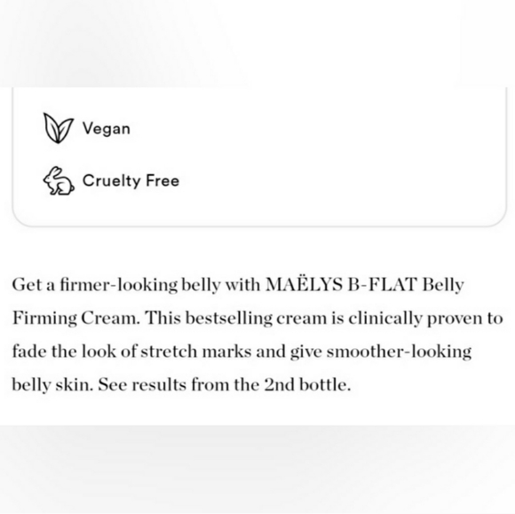 Maelys | Bath & Body | Deluxe Sample Maelys Bflat Belly Firming Cream ...